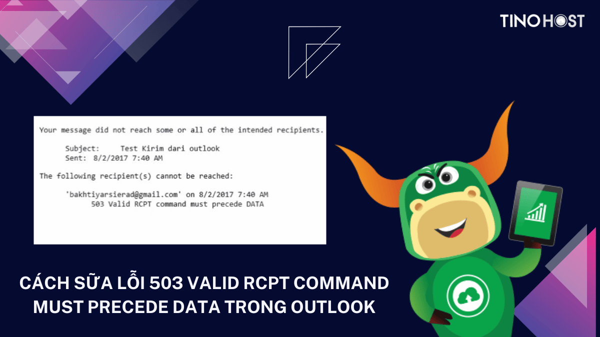 Cách khắc phục lỗi 503 Valid RCPT command must precede DATA