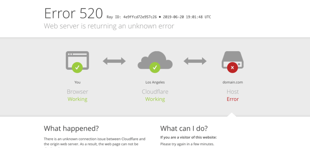Hướng dẫn sửa lỗi “Error 520: Web Server Is Returning an Unknown Error ...
