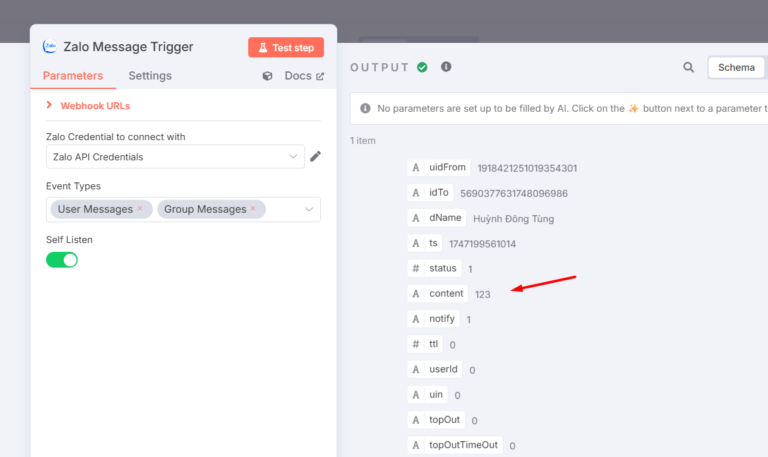 Hướng dẫn cách tích hợp node Zalo vào n8n đơn giản